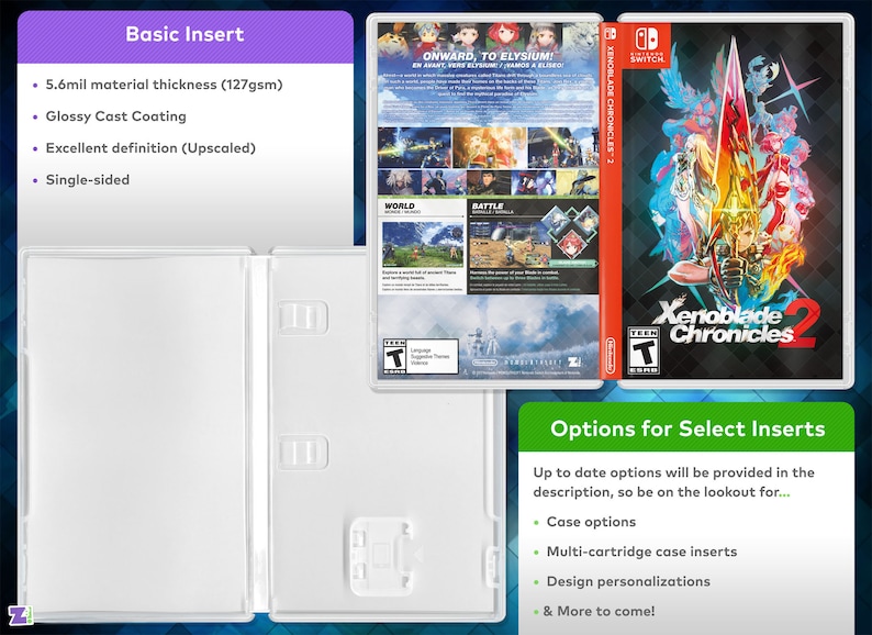 Xenoblade Chronicles 2 Cover Art: "after-dark" Custom Insert & Game ...
