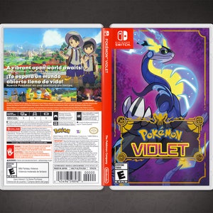Pokemon Violet Cover Art: Replacement Insert / Case for Nintendo Switch ...