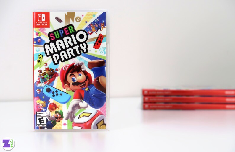 Super Mario Party Game Case & Insert, Quality Replacement Cover Art for ...