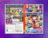 Mario Kart 8 Deluxe Replacement Cover Case Double sided Insert for Nintendo Switch Etsy