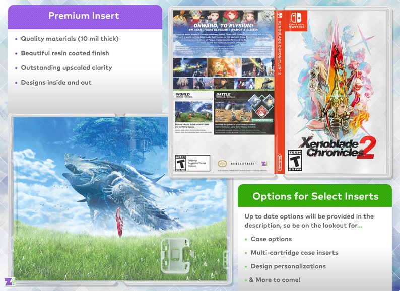 Xenoblade Chronicles 2: Custom Cover Art & Game Case based on | Etsy