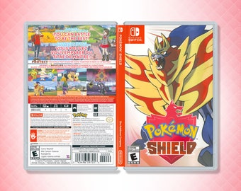 Pokemon Shield Cover Art Ersatzhulle fur Nintendo Switch Etsy