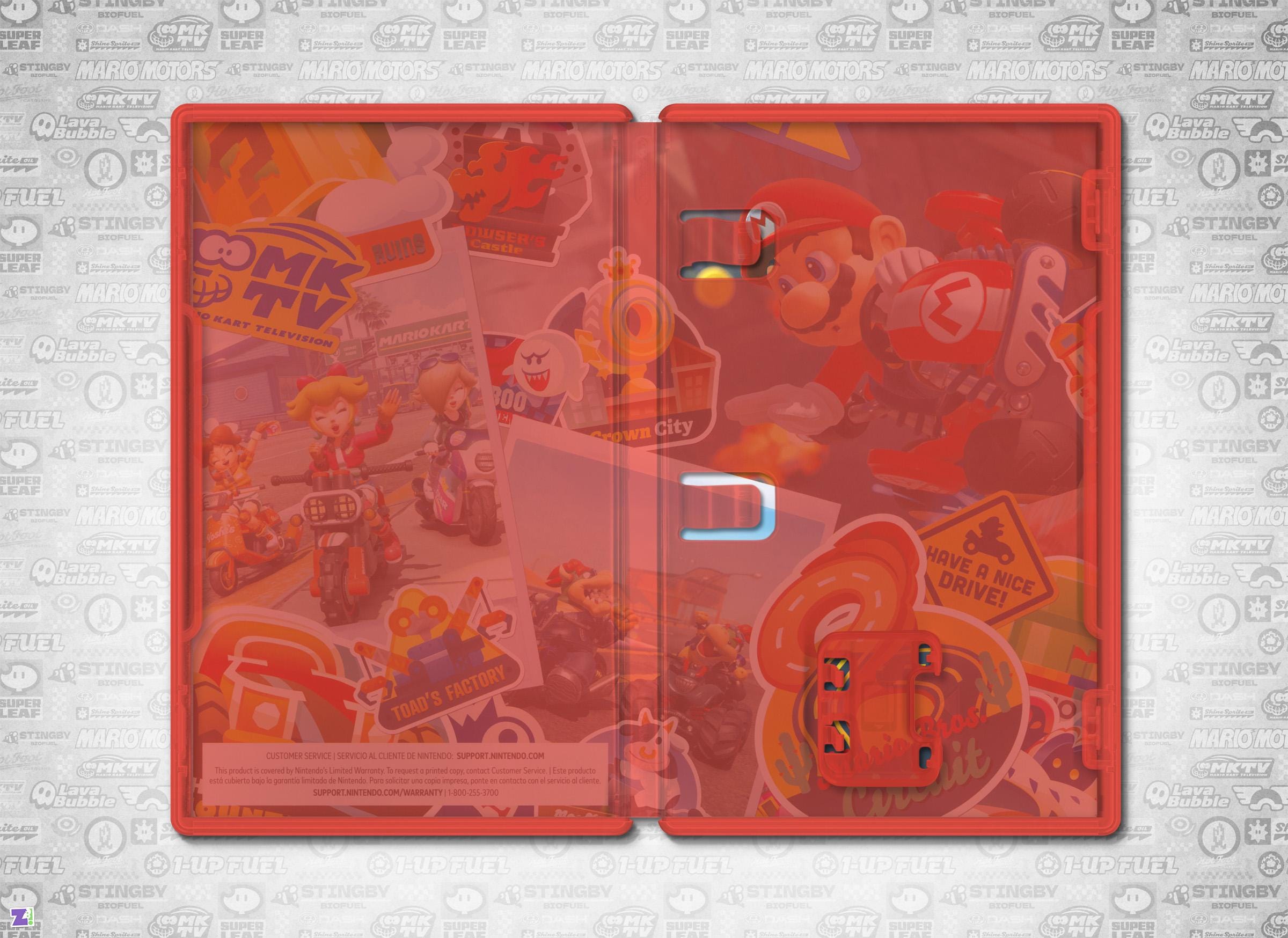 Mario Kart World Cover Art: Double-sided Insert & Case for Nintendo ...
