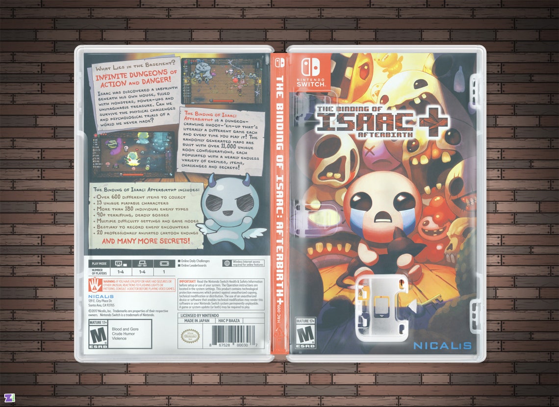 The Binding of Isaac Afterbirth Launch Edition Cover Art: Replacement ...