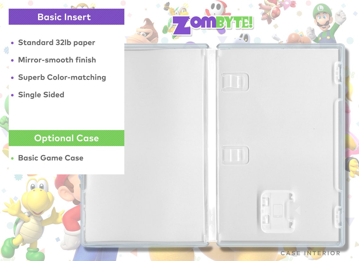 Super Mario Party Game Case & Insert, Quality Replacement Cover Art for ...