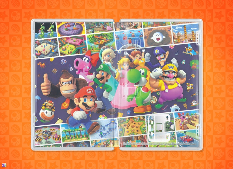 Mario Party Superstars Cover Art: Replacement Insert & Case for ...