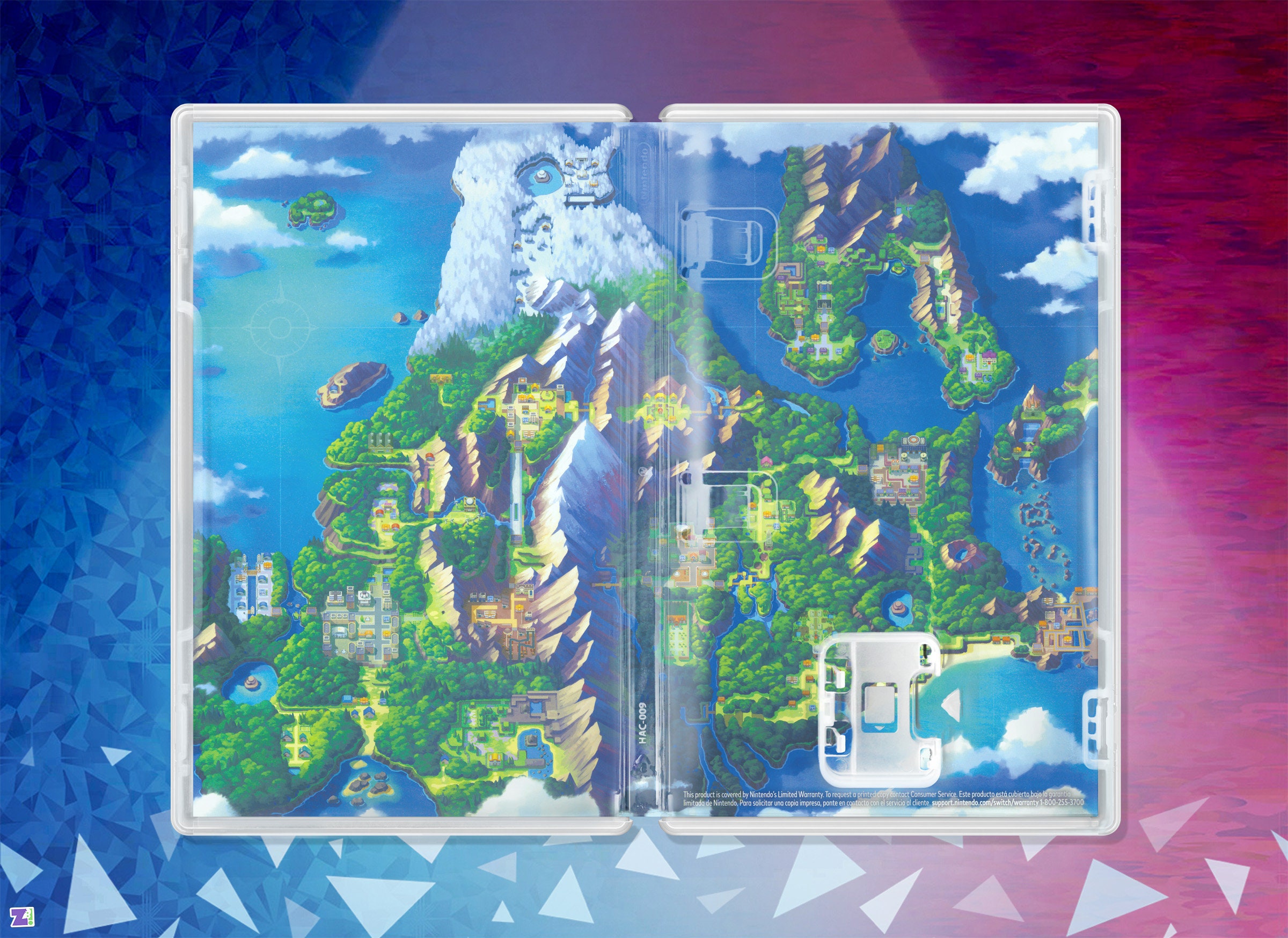 Pokémon Brilliant Diamond Cover Art: Replacement Insert & Case for ...