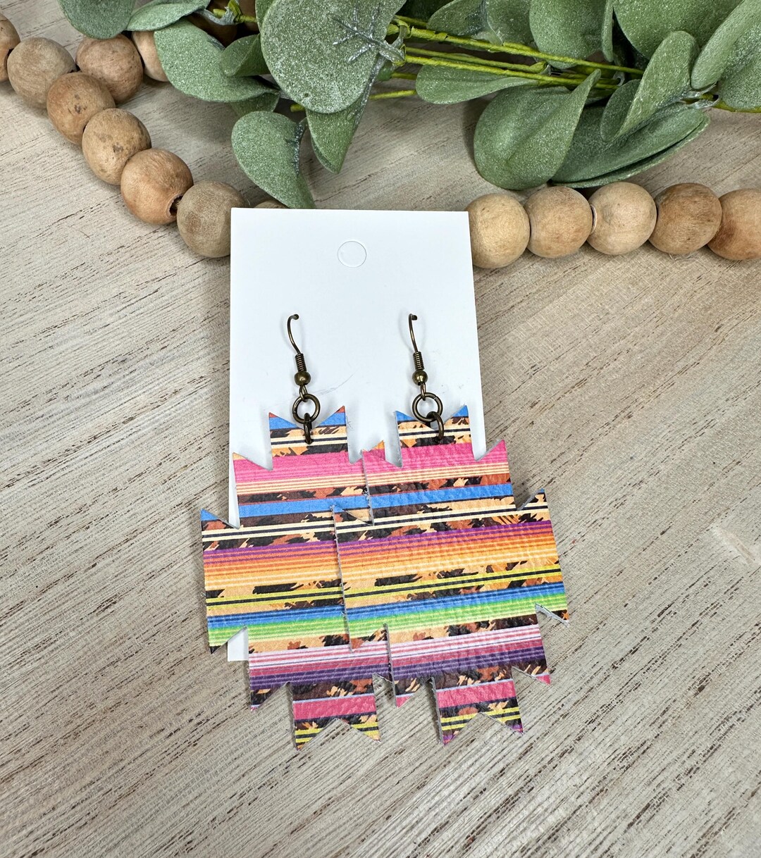 Serape Aztec Earring - Etsy