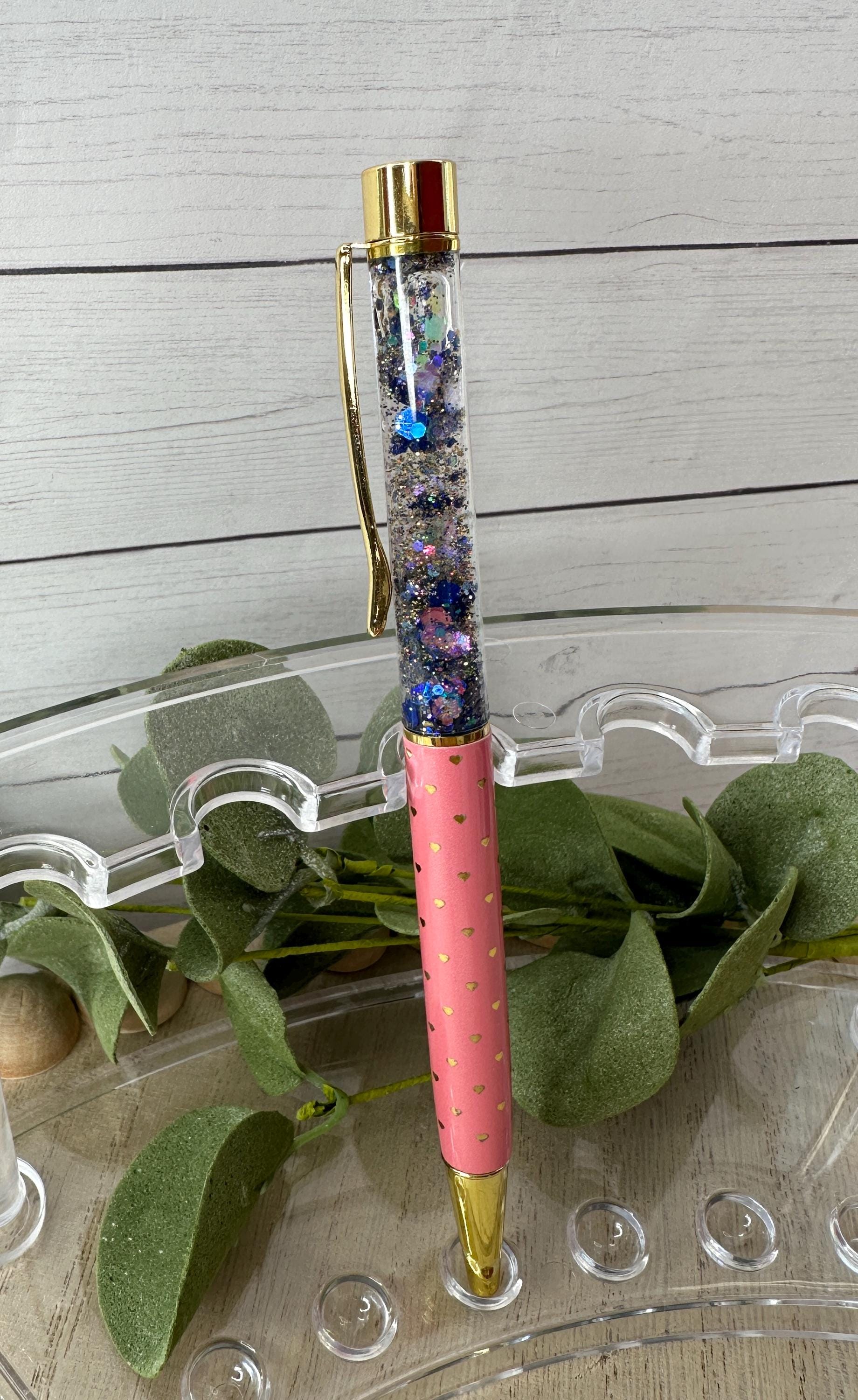 Light Pink Snowglobe Pen - Etsy