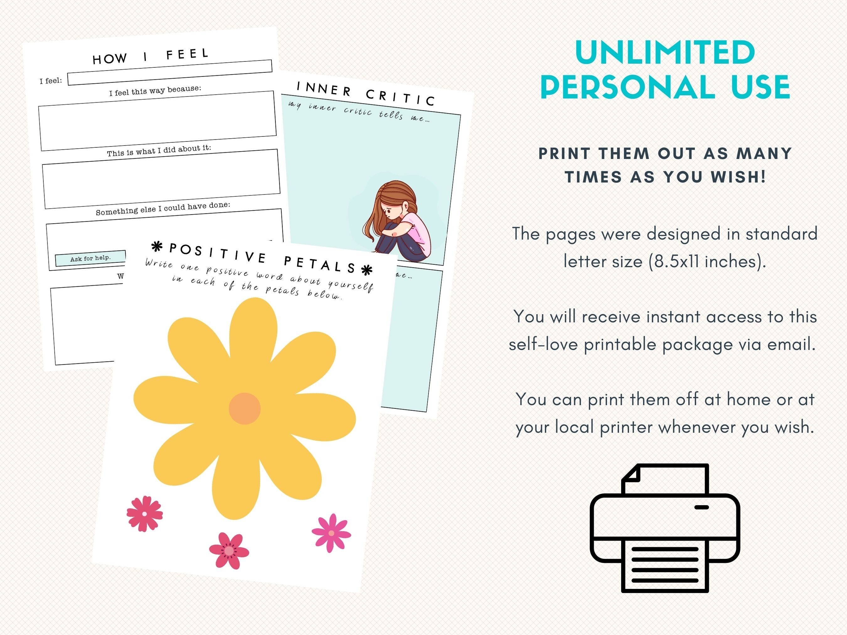 CBT Worksheets for Kids, Anxiety Relief Worksheets, Therapy Printables ...