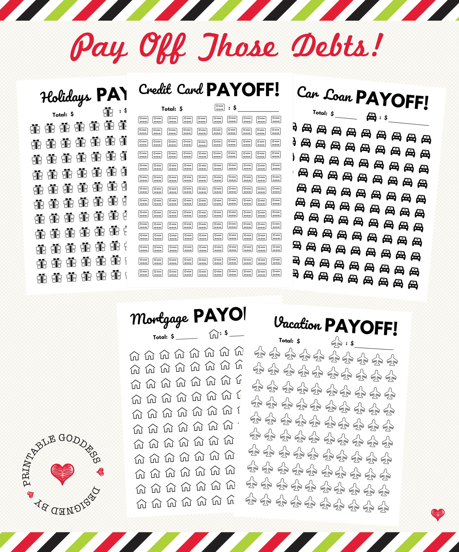 Budget Planner Savings Challenge Printable Budget Planner Etsy