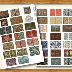 Miniature Book Covers, Ornate Dollhouse Books, Miniatures to Print ...