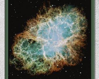 Cross Stitch Pattern Nebula NASA Telescope Counted Cross Stitch Pattern Cross Stitch Pattern ...