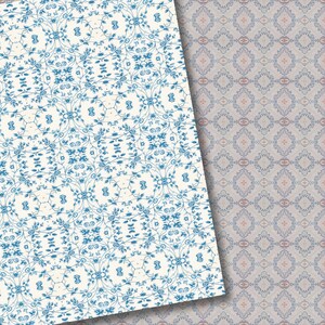Antique Miniature Wallpaper Designs, Dollhouse Wallpaper - Etsy