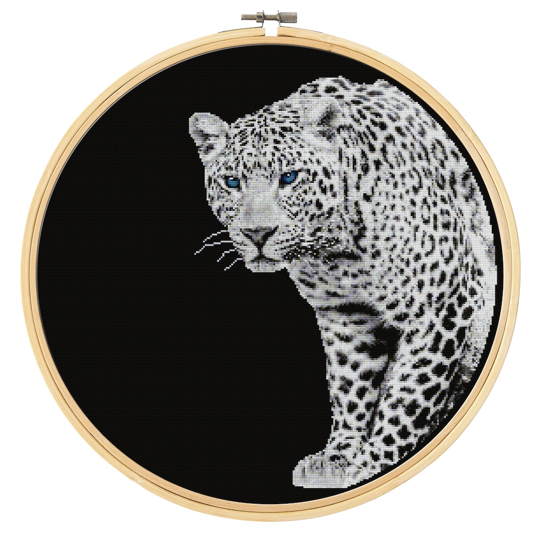 Snow Leopard Counted Cross Stitch Pattern - Etsy