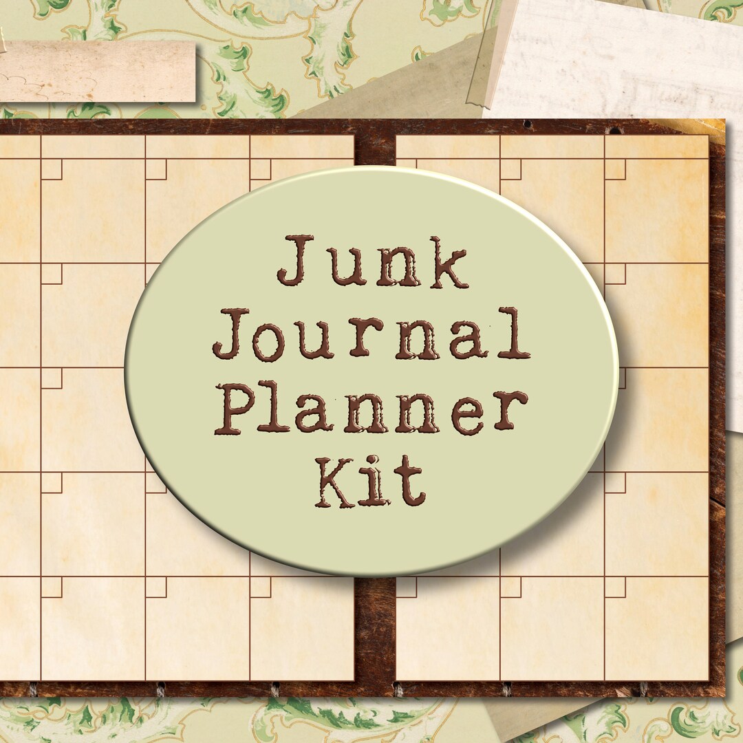 Junk Journal Planner Printable Pages, Planner Papers - Etsy