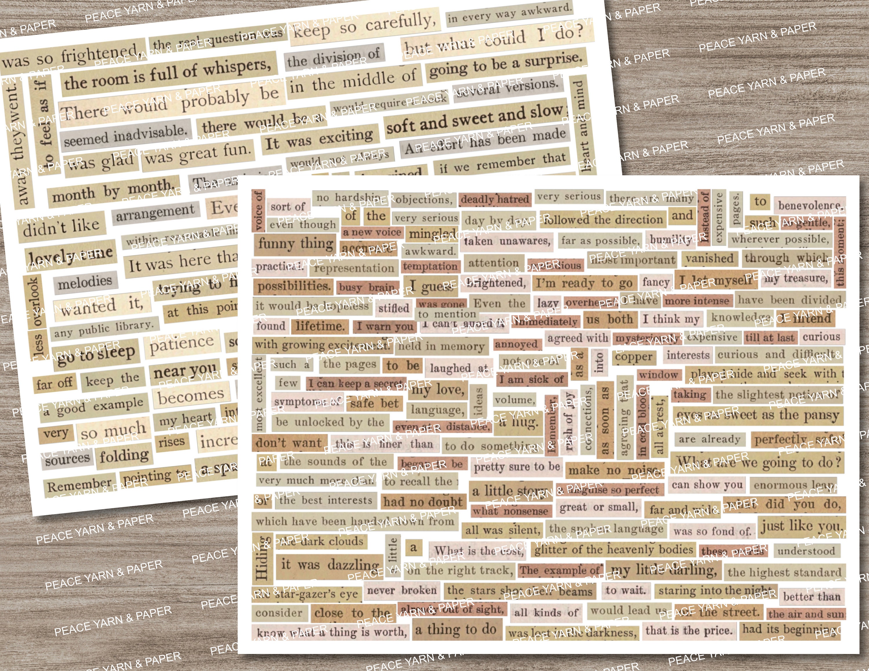 Vintage Words & Phrases Printable Digital Download | Etsy