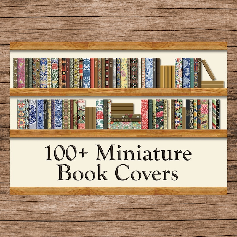 Miniature Library - Etsy