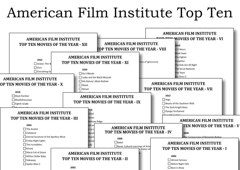 Ultimate Movie Bucket List - Etsy