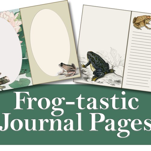The Frog Journal Junk Journal Kit Printable Journal - Etsy