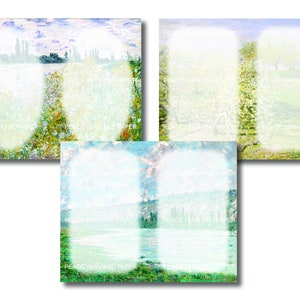 Claude Monet Journal Prints Kit, Monet Scrapbook Paper, Monet ...