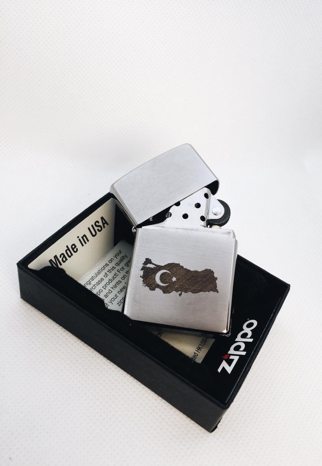 Zippo With Engraving of the Outline of Türkiye - Etsy Canada