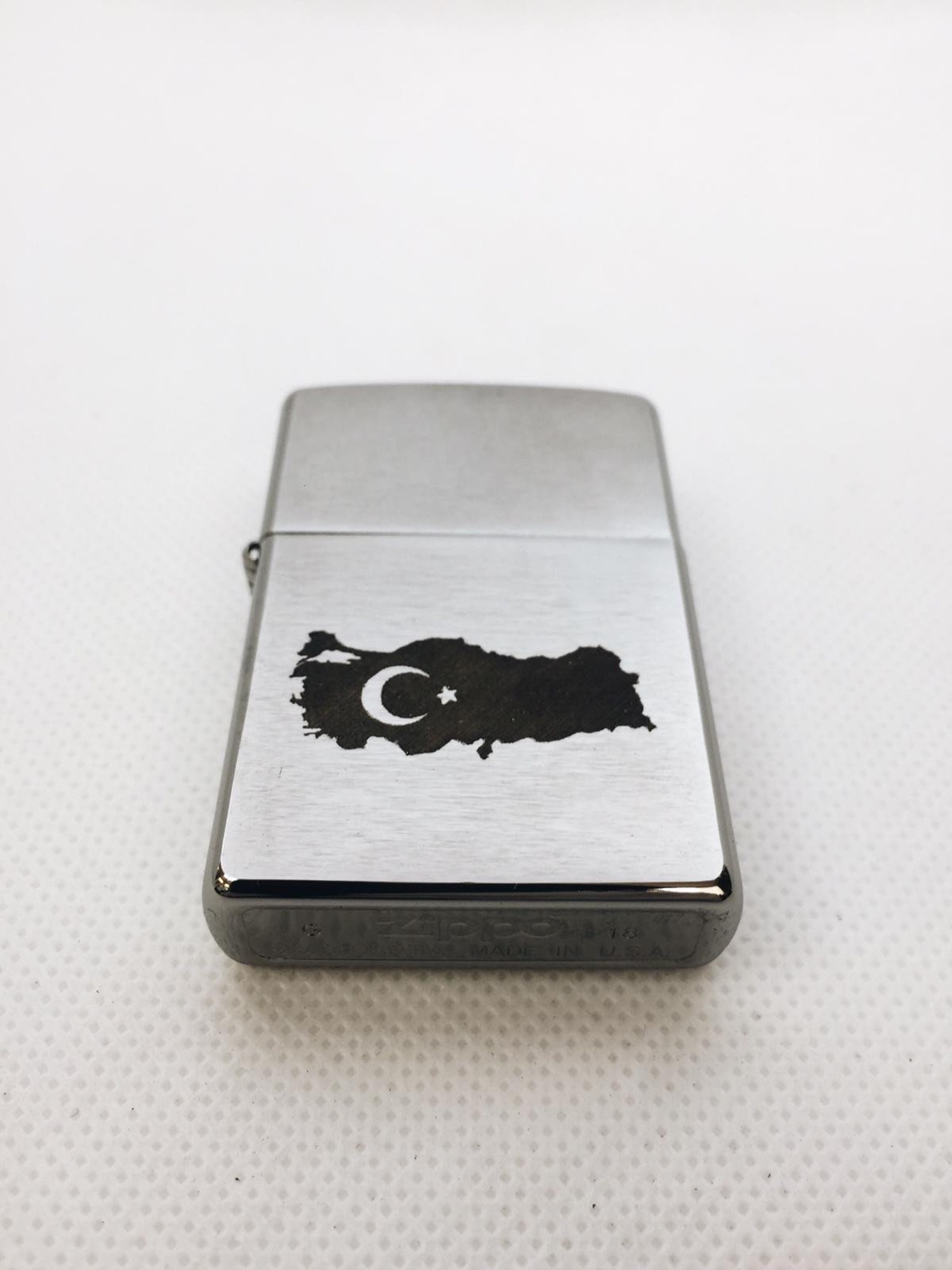 Zippo With Engraving of the Outline of Türkiye - Etsy