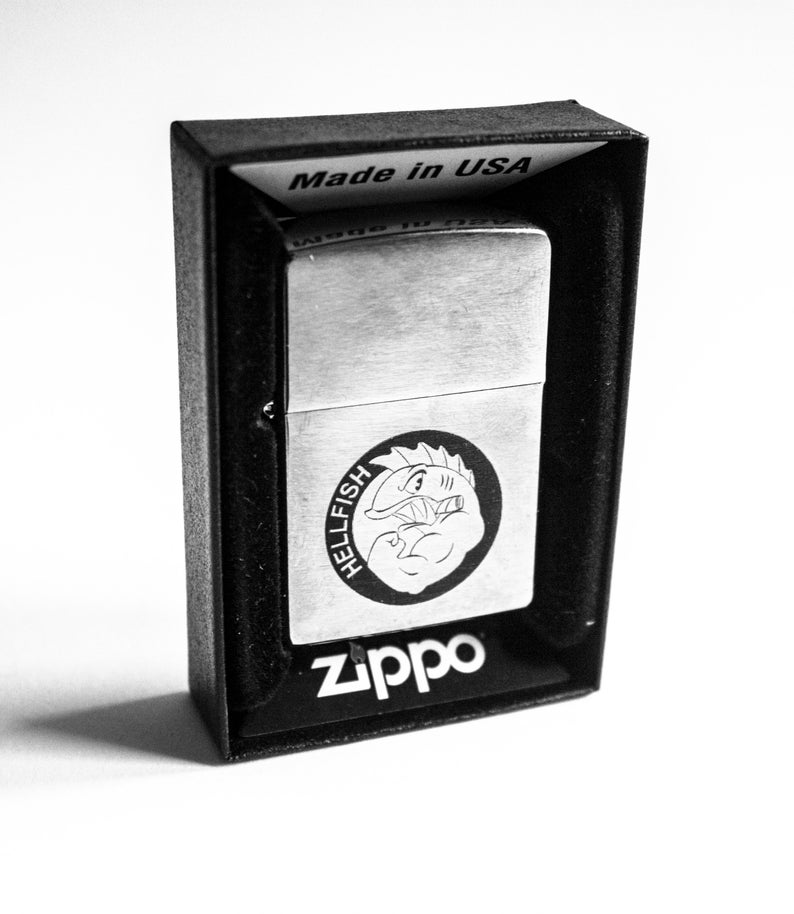 Original Zippo - Flying Hellfish - Etsy