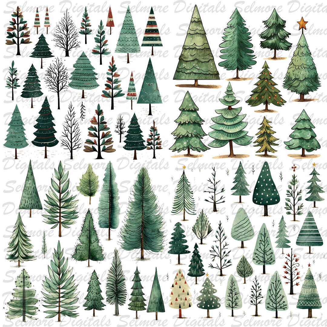 Christmas Tree Png Christmas Tree Clipart Commercial Use Sublimation ...