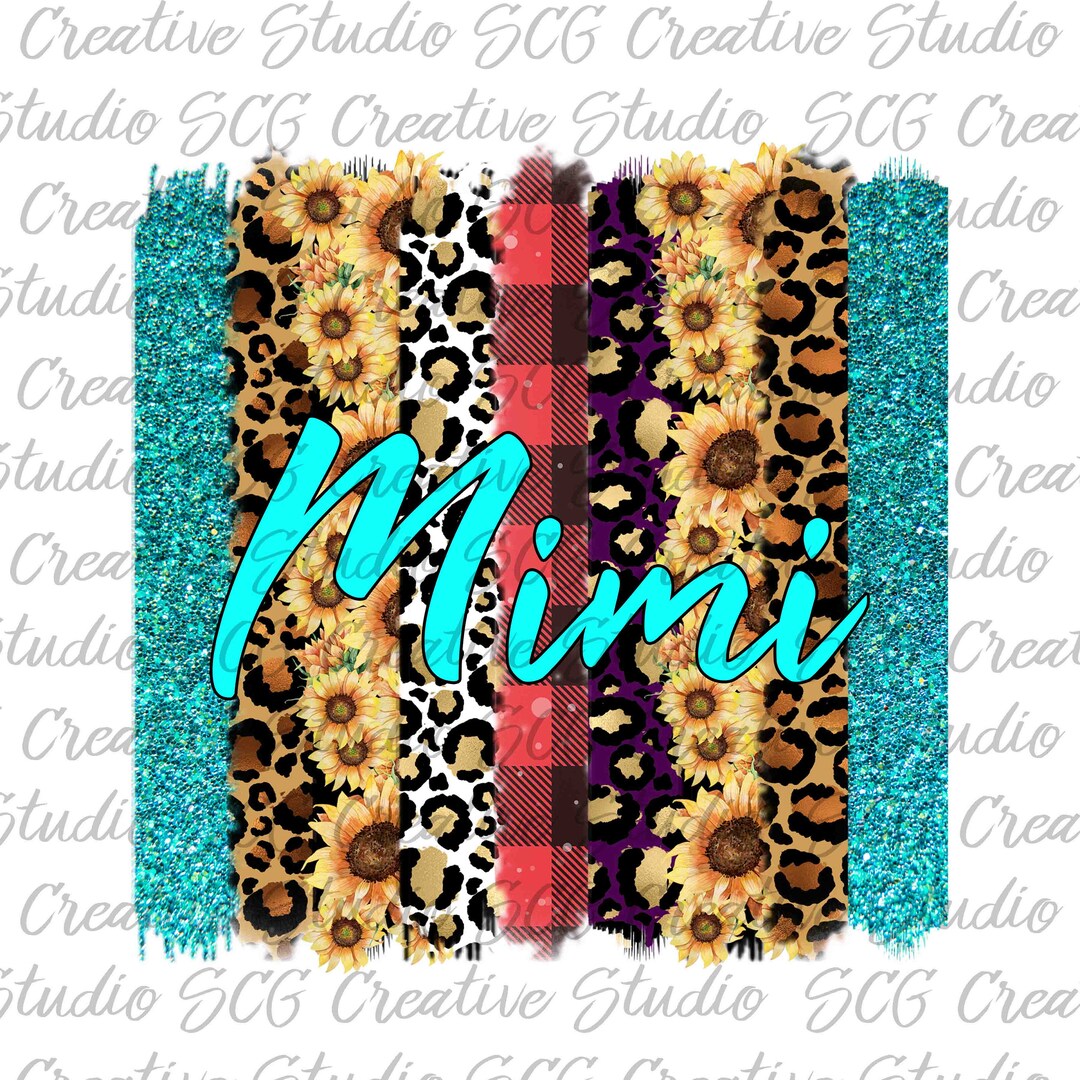 Mimi Sublimation Designs Downloads Sunflower, Buffalo Plaid Leopard ...
