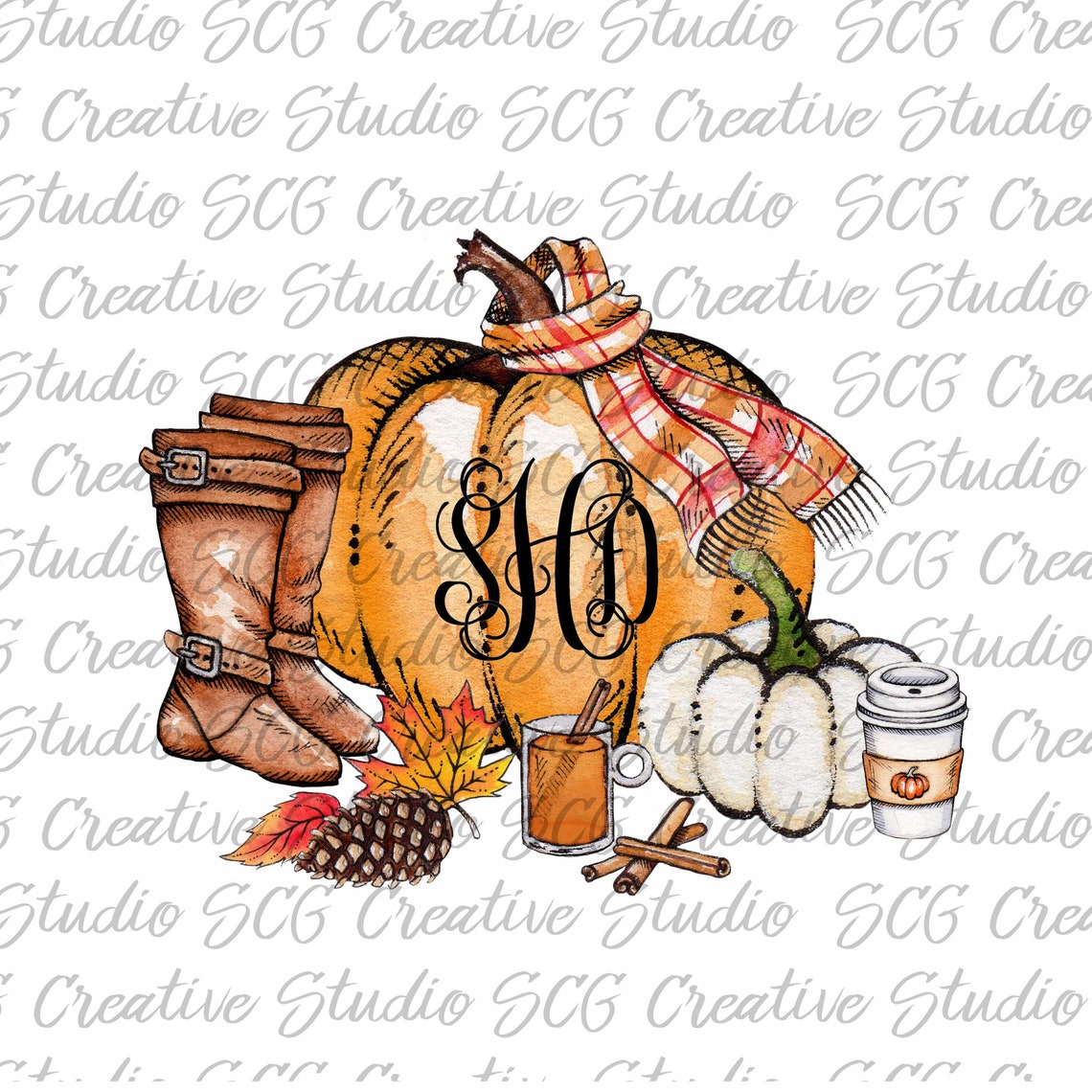 Fall Sublimation Designs Downloads Pumpkin Digital - Etsy