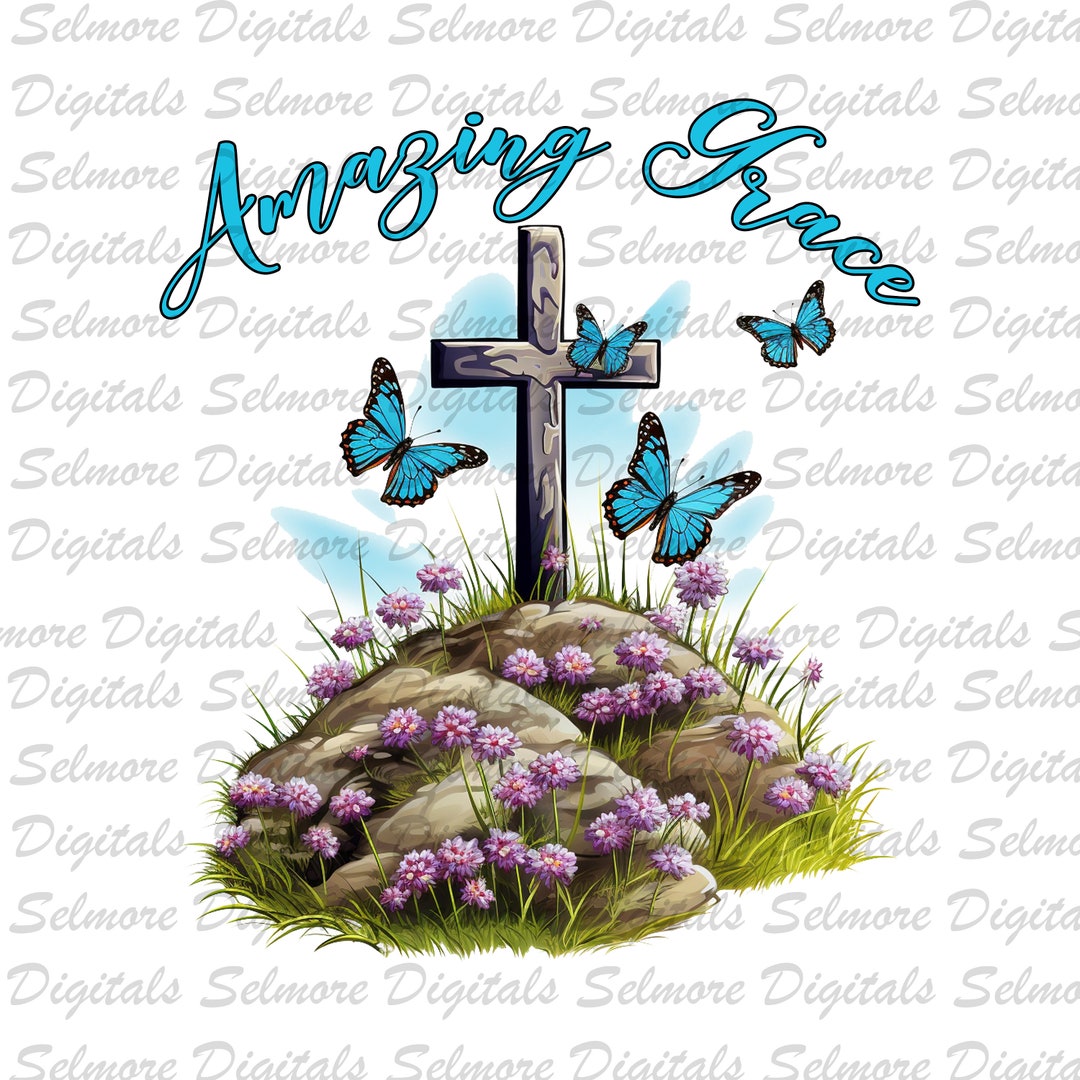 Amazing Grace Png , Easter Png, Cross, Religion, Faith Png , Art Print ...