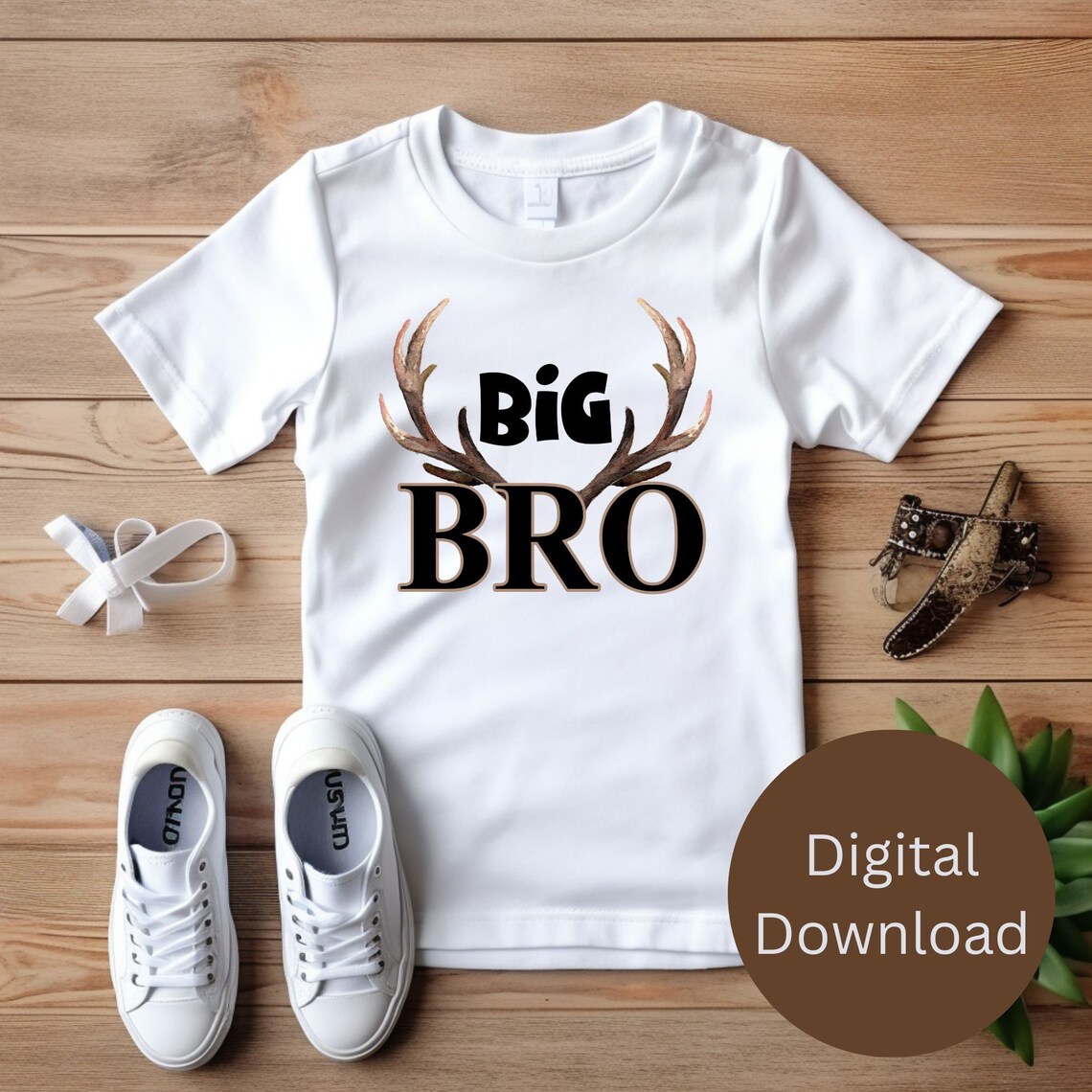 Big Bro Antler Design: Deer PNG, Hunter Graphic (digital Download) - Etsy