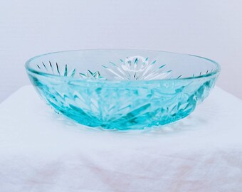 Blue Glass Trinket Dish - Etsy