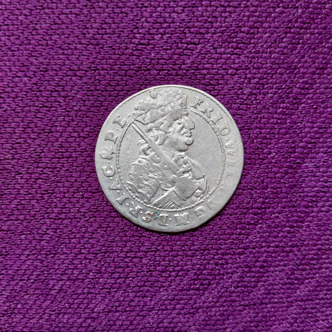 Wonderful Very Rare Medieval Prussian Silver Coin 18 Groschen ort ...