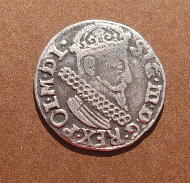 Wonderful Very Rare Medieval Silver Coin 3 Groschen Lithuanian ...