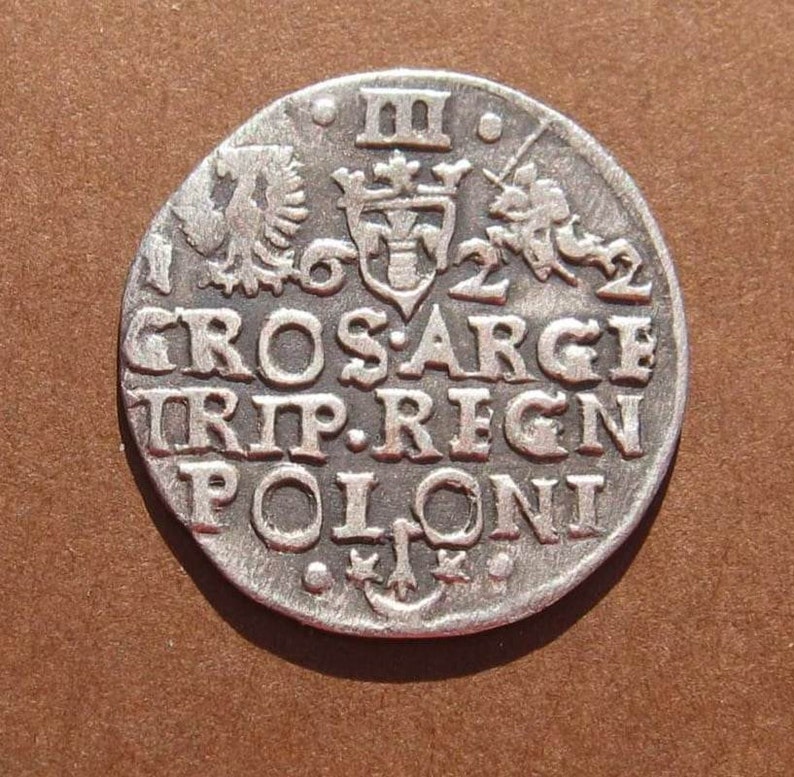 Wonderful Very Rare Medieval Silver Coin 3 Groschen Lithuanian ...