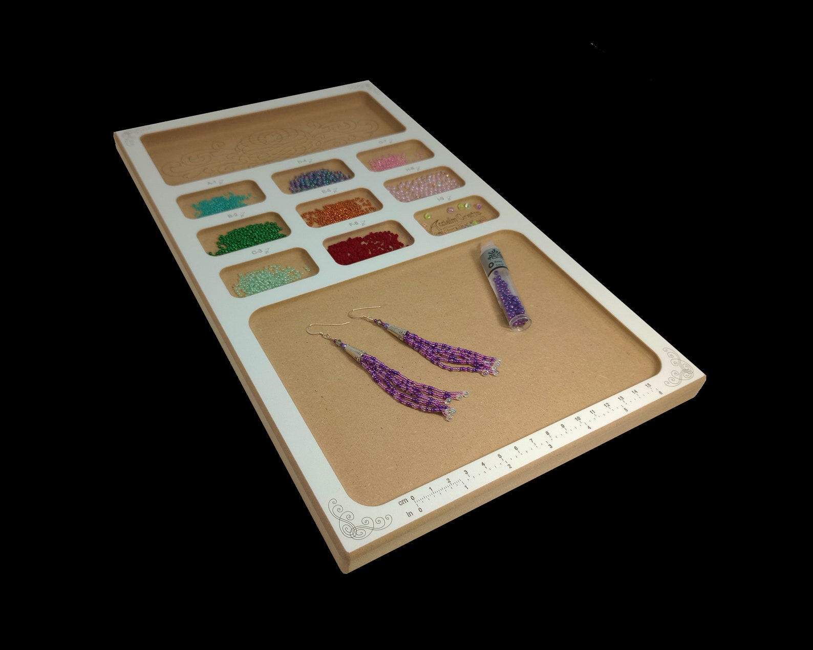 The Portaseeder Beading Board for Seed Bead Weavers by Acclaim Crafts ...