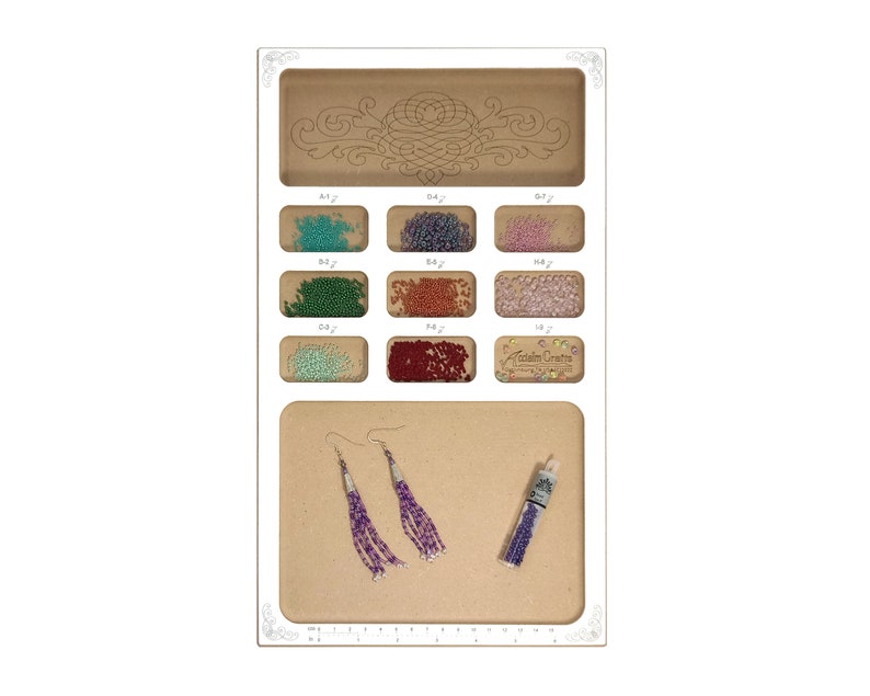 The Portaseeder Beading Board for Seed Bead Weavers by Acclaim Crafts ...