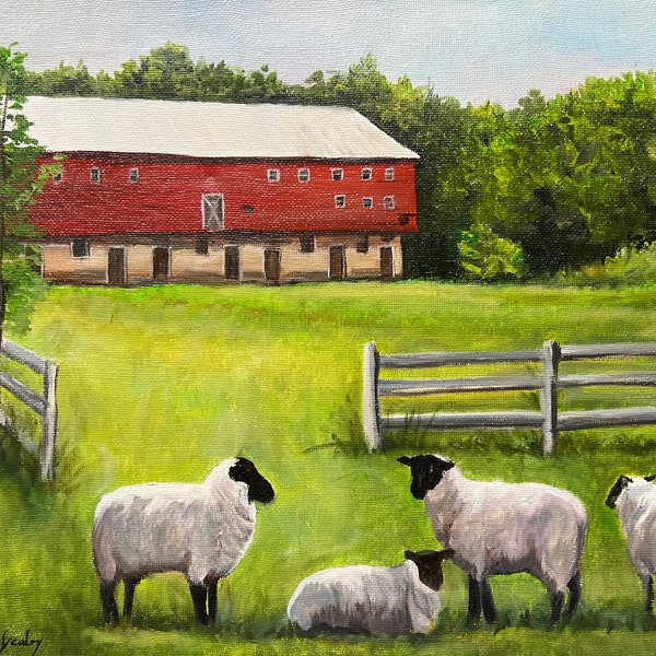 Original Paintings of Barns and Farms - Etsy