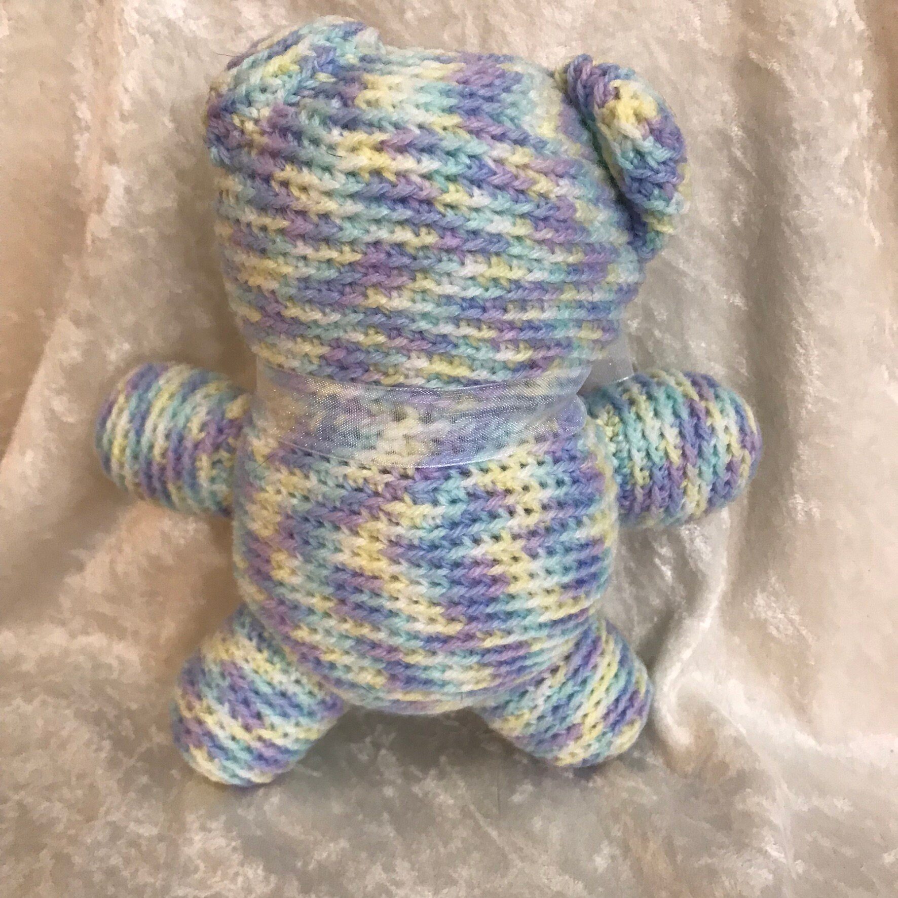 Teddy Bear Softie Stuffed Crochet Yarn Toy - Etsy