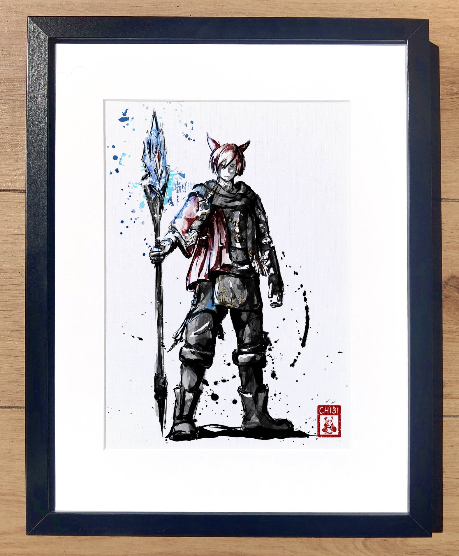 Fanart Print - Final Fantasy XIV G'raha Tia Endwalker Ver. Fan Art - Etsy