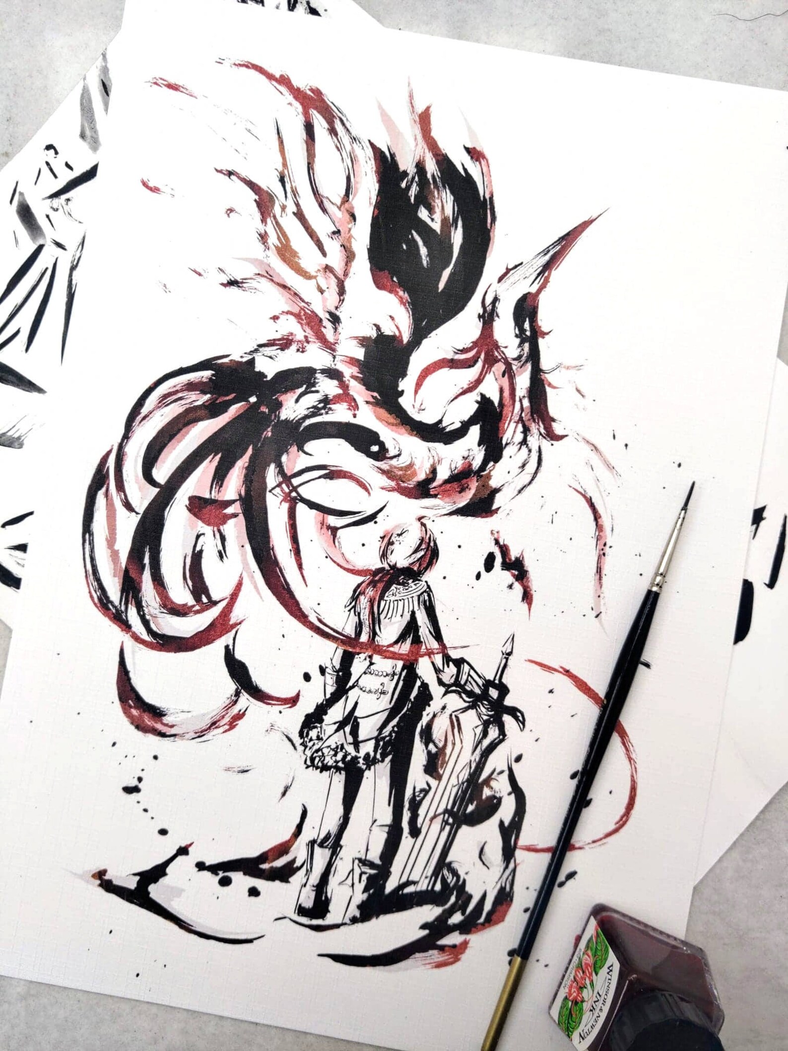 Fanart Print Diluc Phoenix Genshin Impact Print | Etsy UK