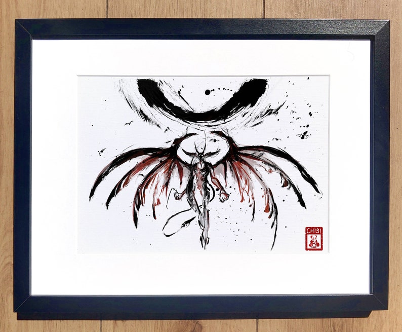 Fanart Print - Final Fantasy Diabolos Ink Fan Art - Etsy UK