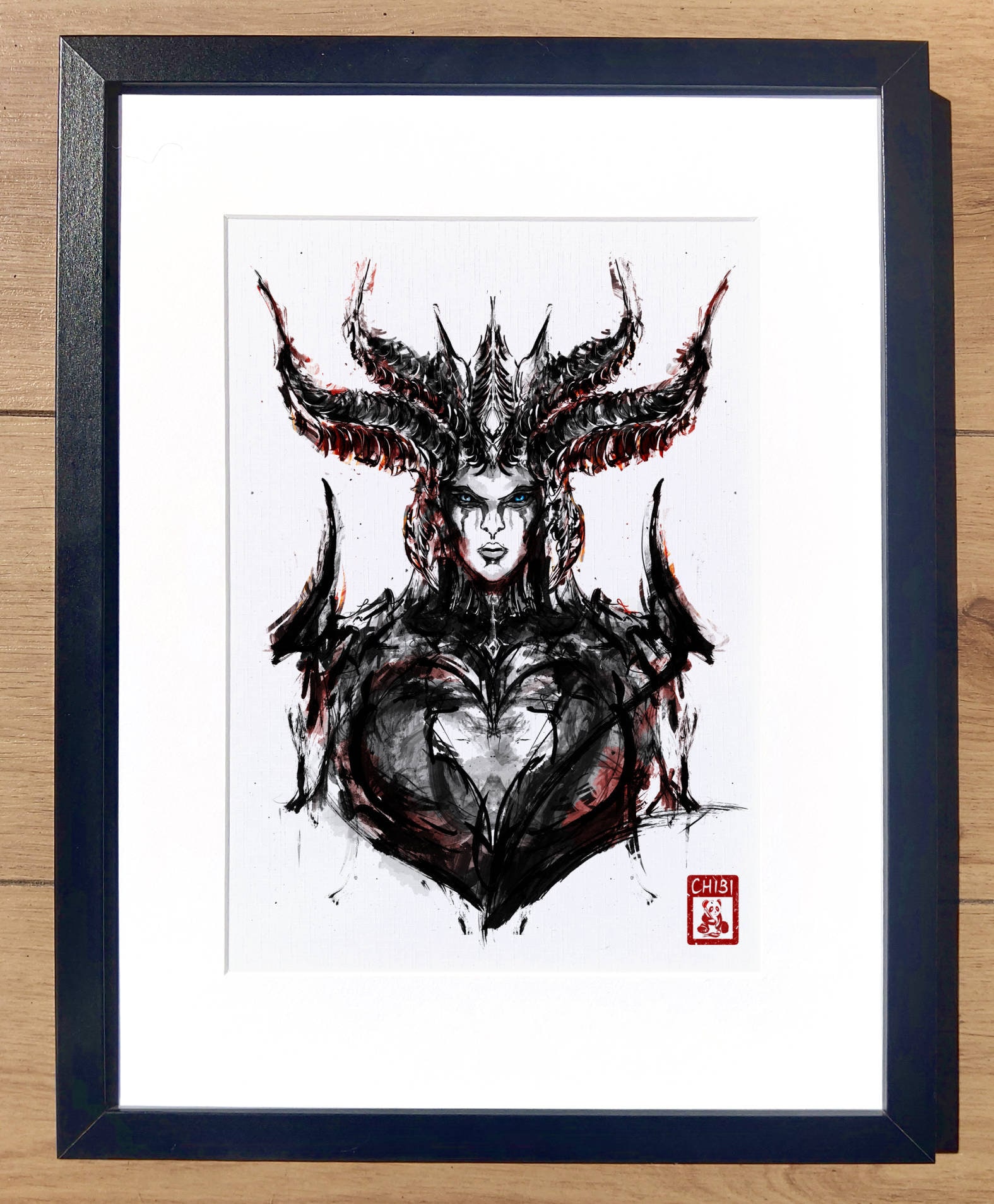 Fanart Print - Diablo Lilith Ink Fan Art - Etsy