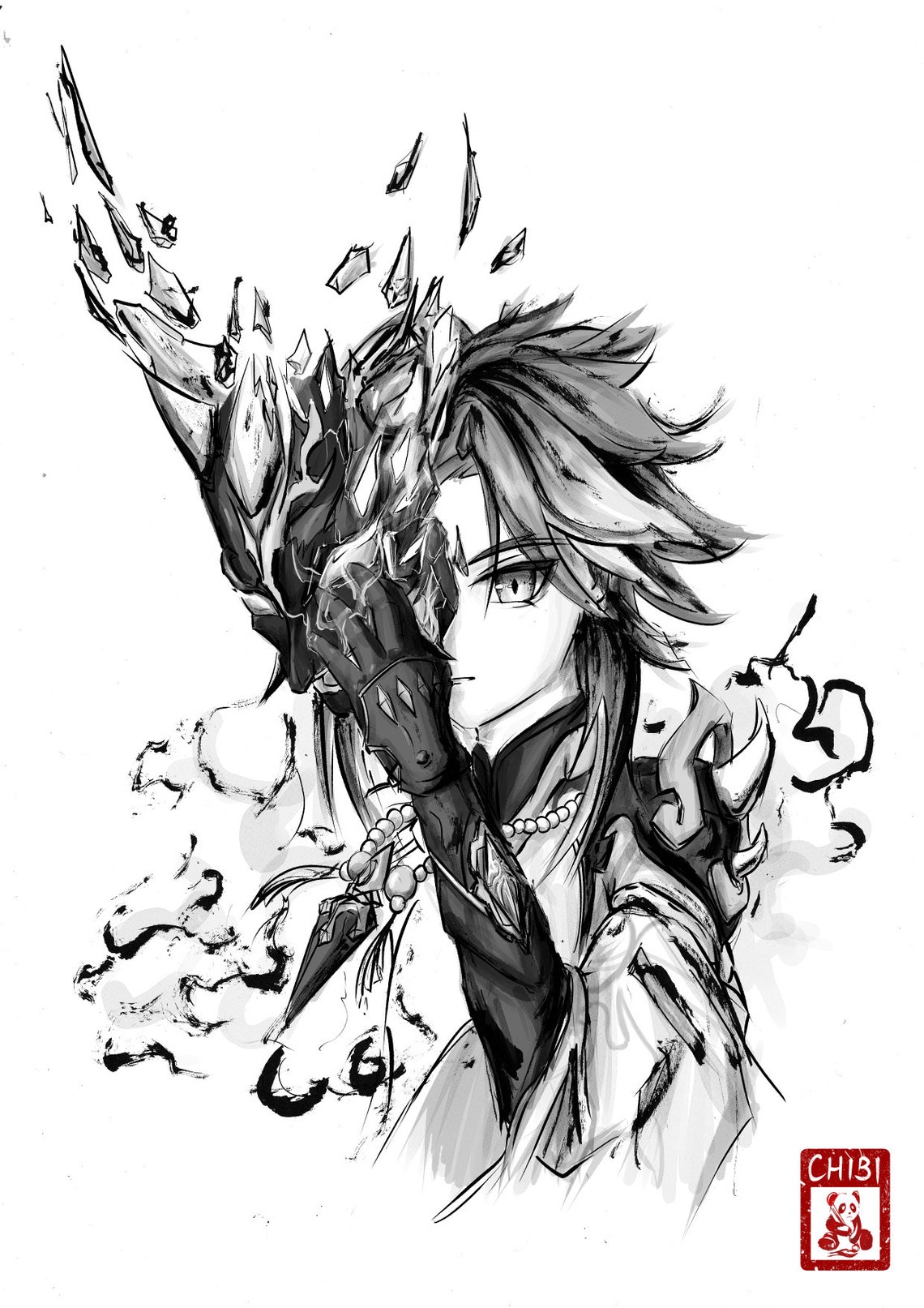 Fanart Print - Xiao Genshin Impact Print - Etsy UK