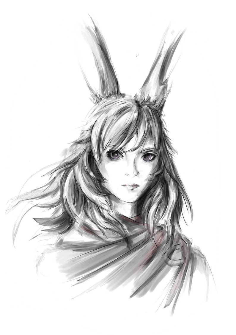 A4 Print Final Fantasy XIV Lyna Fan Art - Etsy España