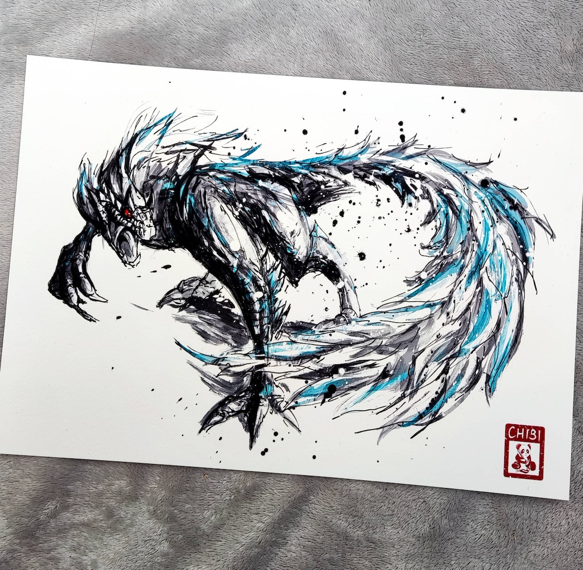 Fanart Print Monster Hunter Tobi-kadachi Fan Art - Etsy