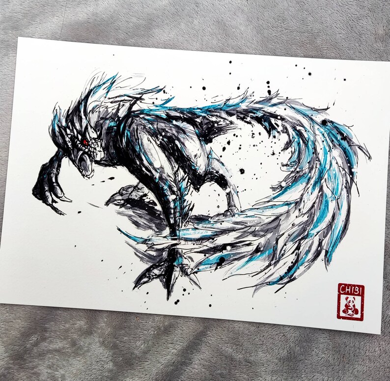 Fanart Print - Monster Hunter Tobi-kadachi Fan Art - Etsy