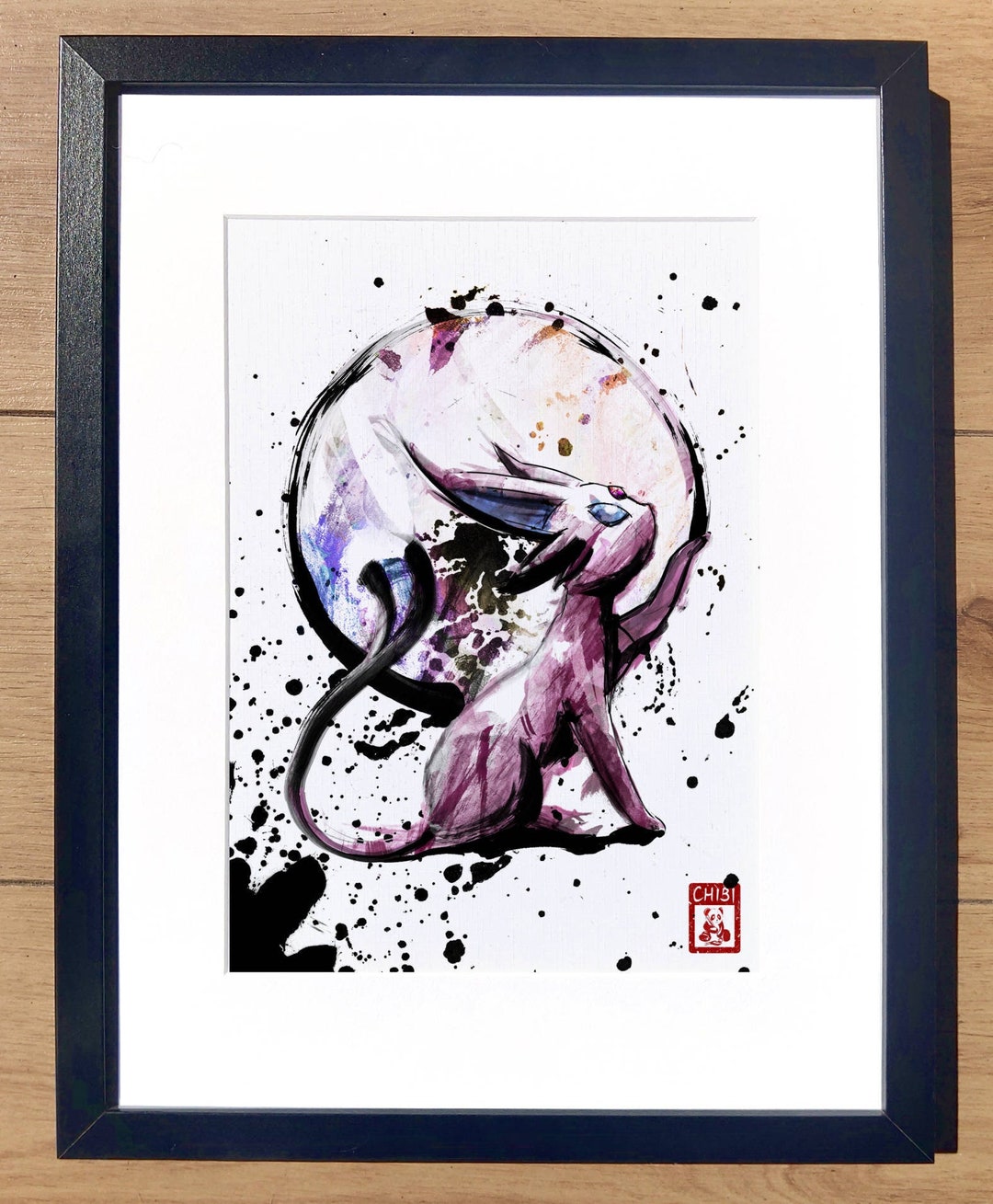 Fanart Print - Espeon Pokemon Ink Print - Etsy